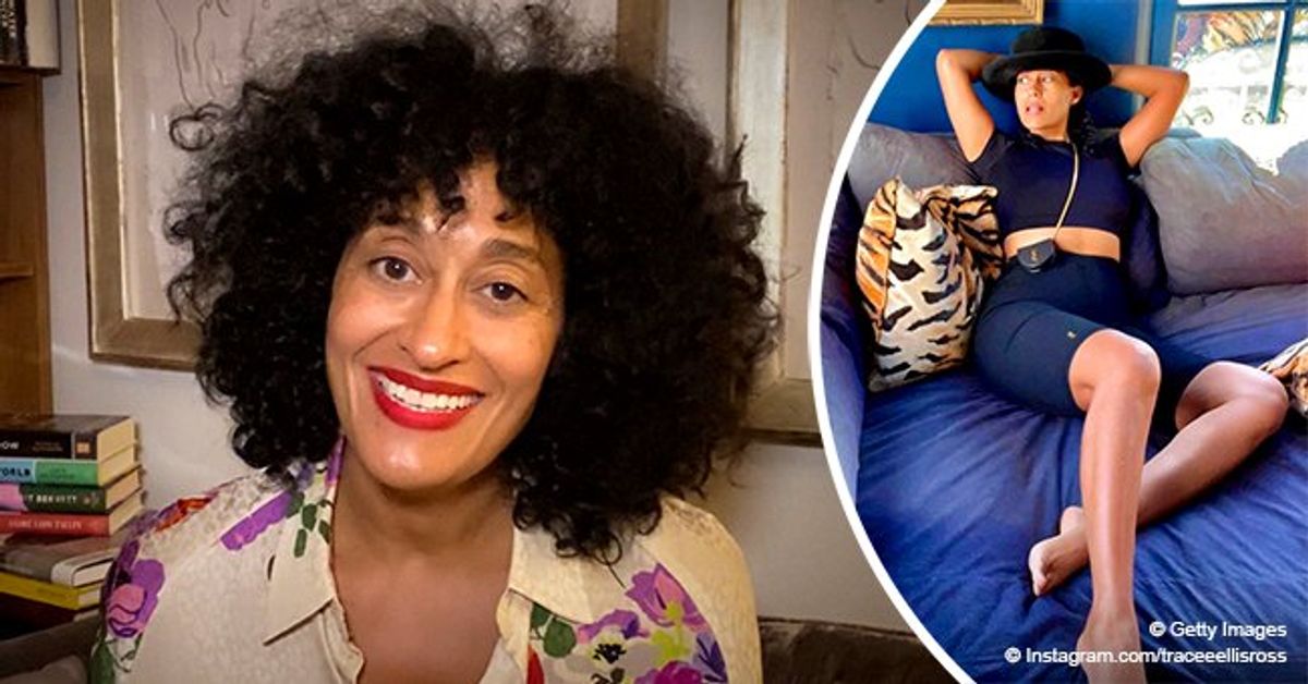 Tracee Ellis Ross Puts Slim Figure on Display in Biker Shorts and Croptop