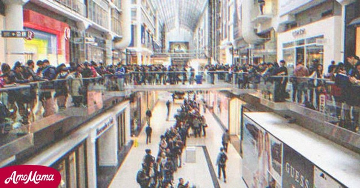 Spoiled Boy Insults Old Lady in a Mall Queue, Karma Punishes Him ...