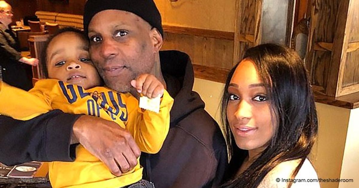 DMX cuddles up to his fiancée and son in 1st photo after serving prison ...