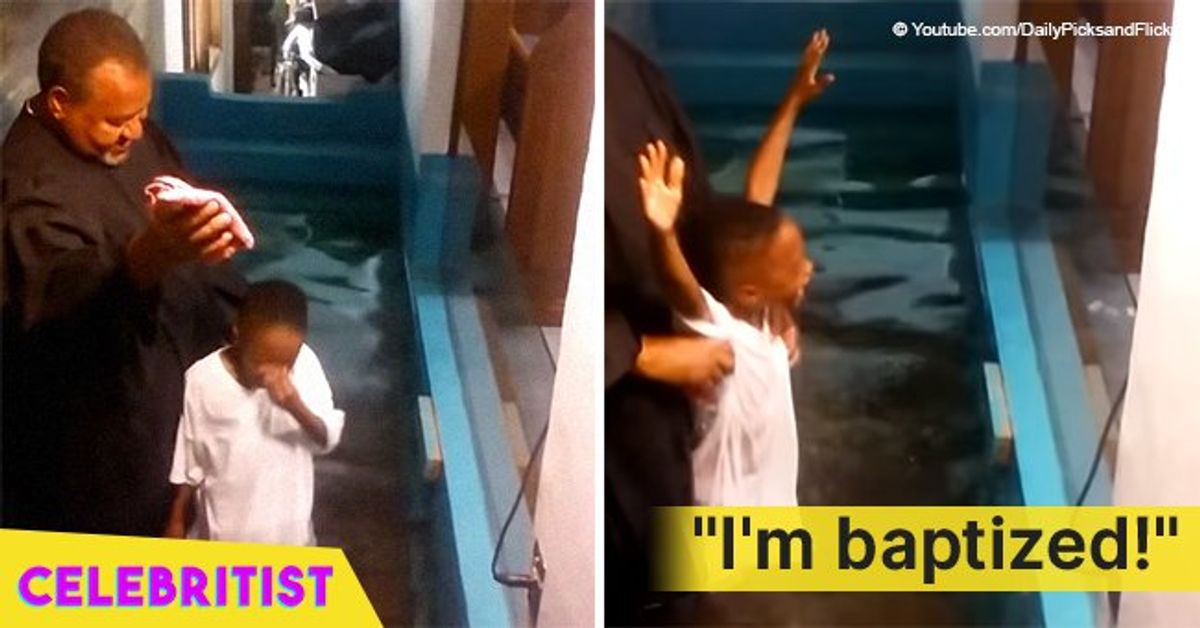 This video of impatient boy baptizing himself because the pastor took ...