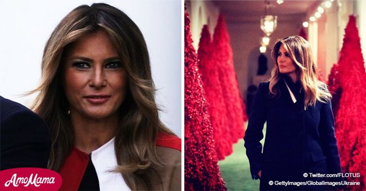 Melania Trump calls red Christmas trees 'fantastic' inviting fans to ...