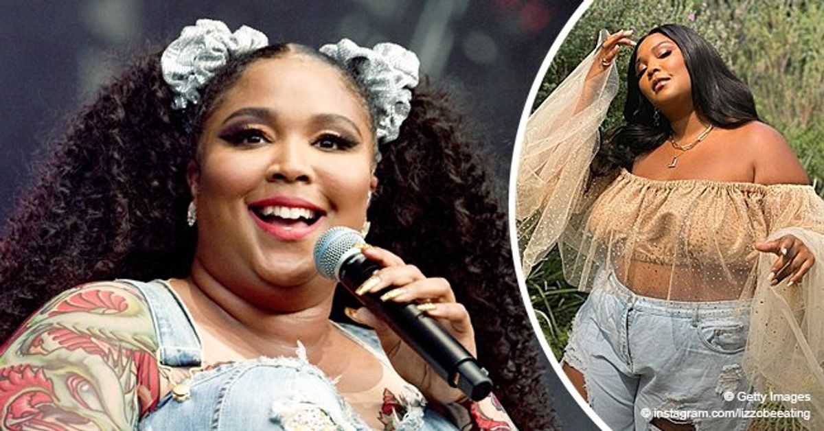 Lizzo Stuns as She Poses While Basking in the Sun in a Sheer Crop Top ...