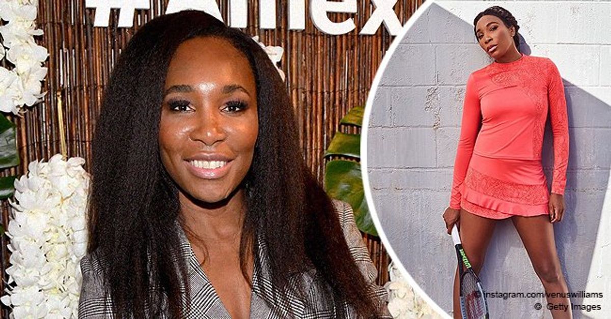 Venus Williams Flaunts Her Figure in a Coral Snakeskin Outfit from Her ...