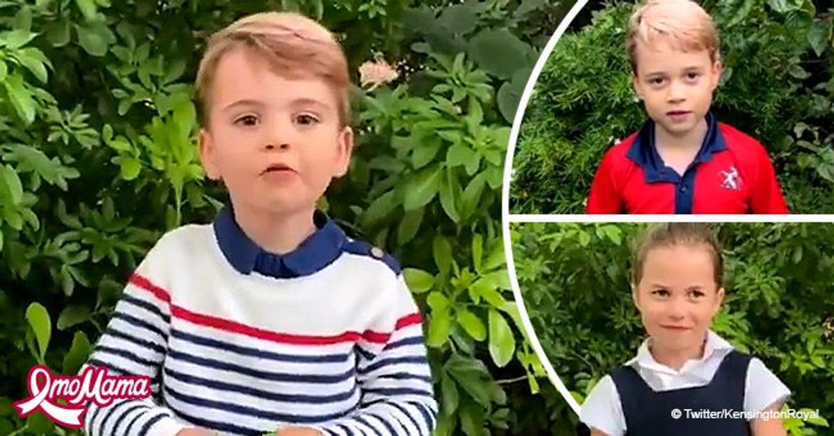 Prince Louis Joins George and Charlotte to Speak on Camera for the 1st ...