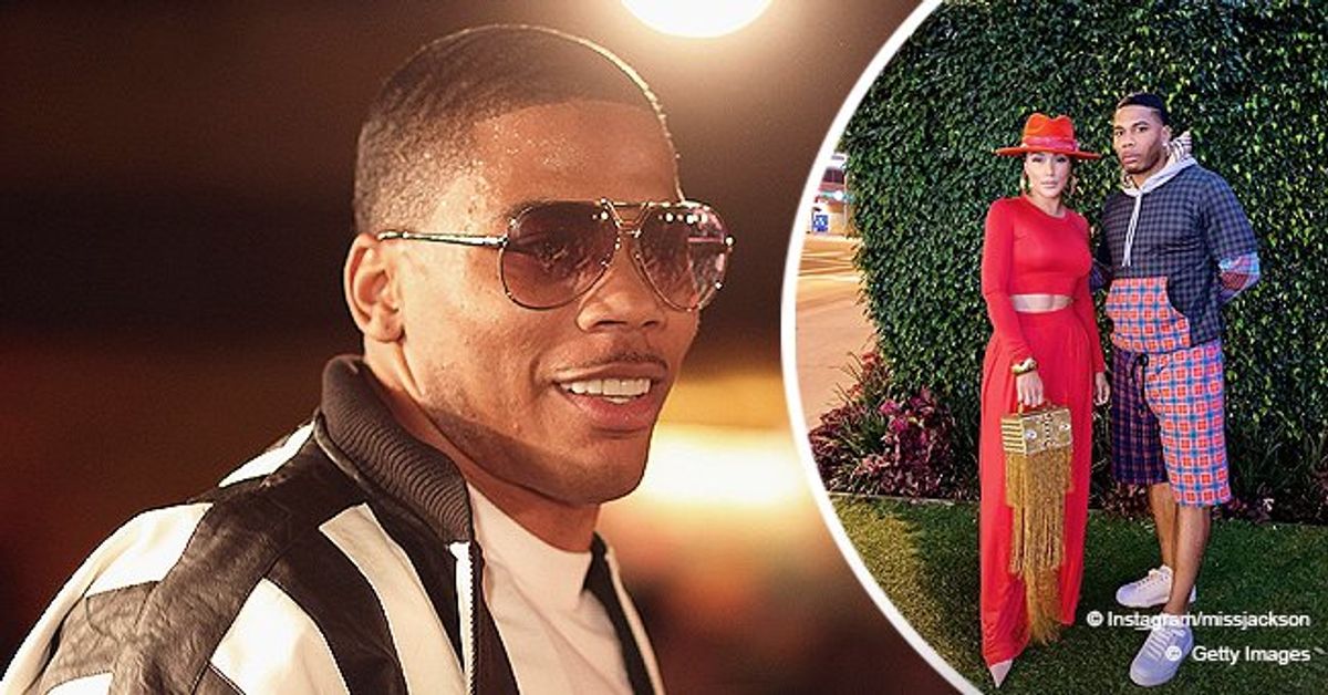 Shantel Jackson Poses with Boyfriend Nelly in a Stunning Red Ensemble ...