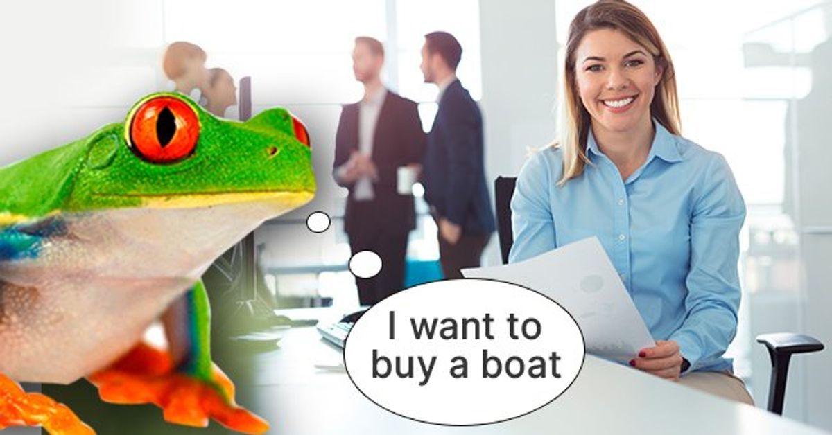 Daily Joke: Frog Wants to Take Out a $30,000 Bank Loan against Collateral
