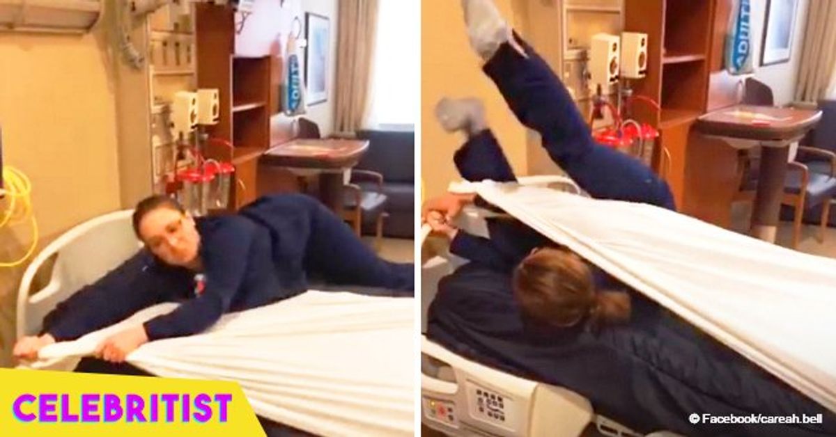 Hilarious video of Indianapolis nurse struggling to make the bed went ...