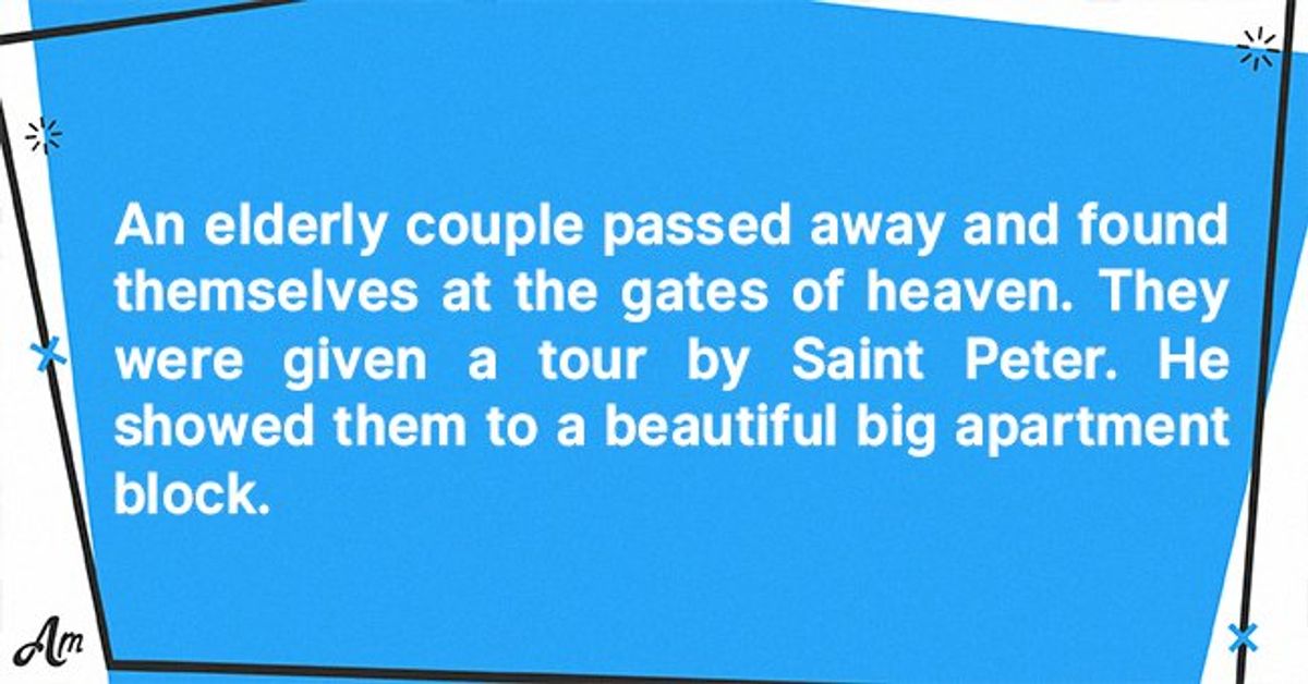 Daily Joke: An Elderly Couple Passed Away and Found Themselves at ...