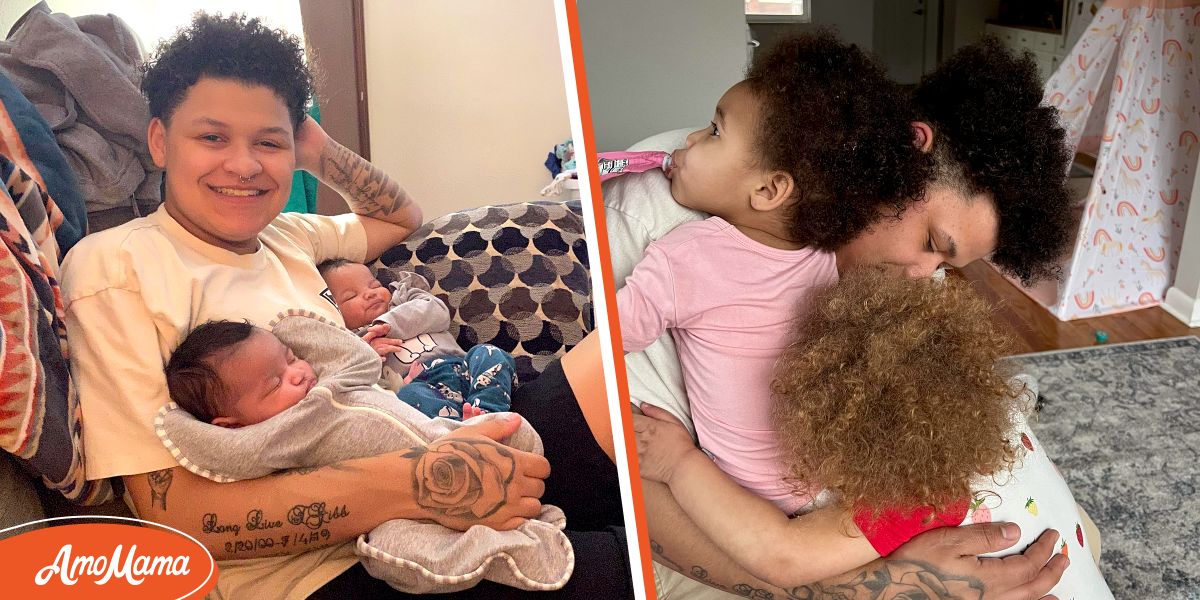 Trans Man Gives Birth to Twins at 22 – He Shows His Cute Girls Looking ...