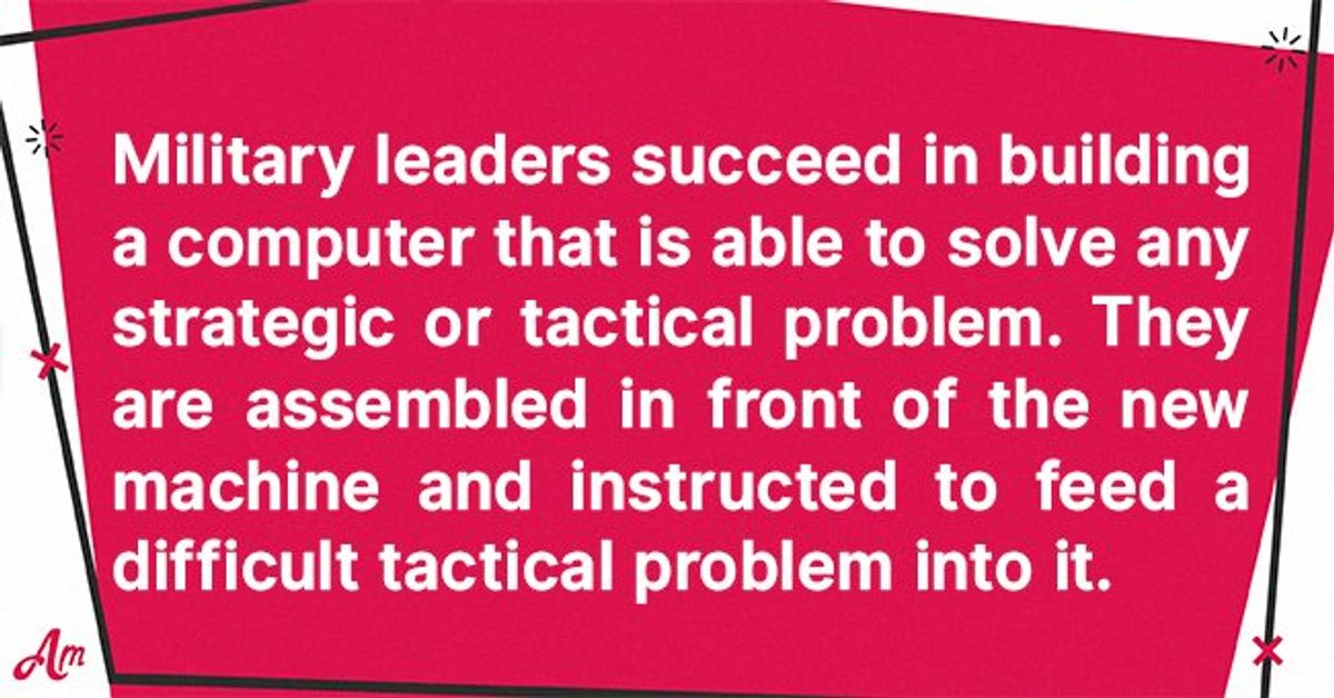 Daily Joke: Military Leaders Built a State-Of-The-Art Computer to Solve ...