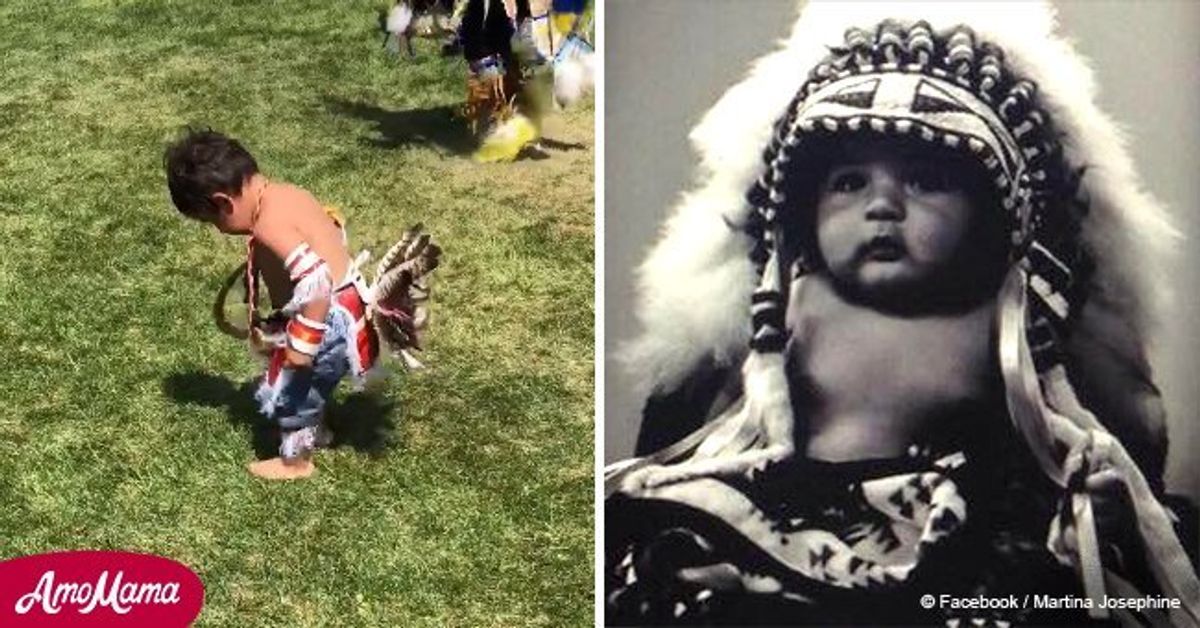Little Native Canadian baby steals the show at his 1st Pow-Wow with ...