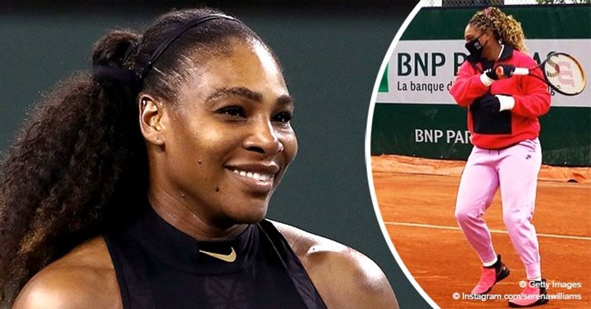 Serena Williams Braves the Cold as She Plays Tennis in a Thick Jacket ...