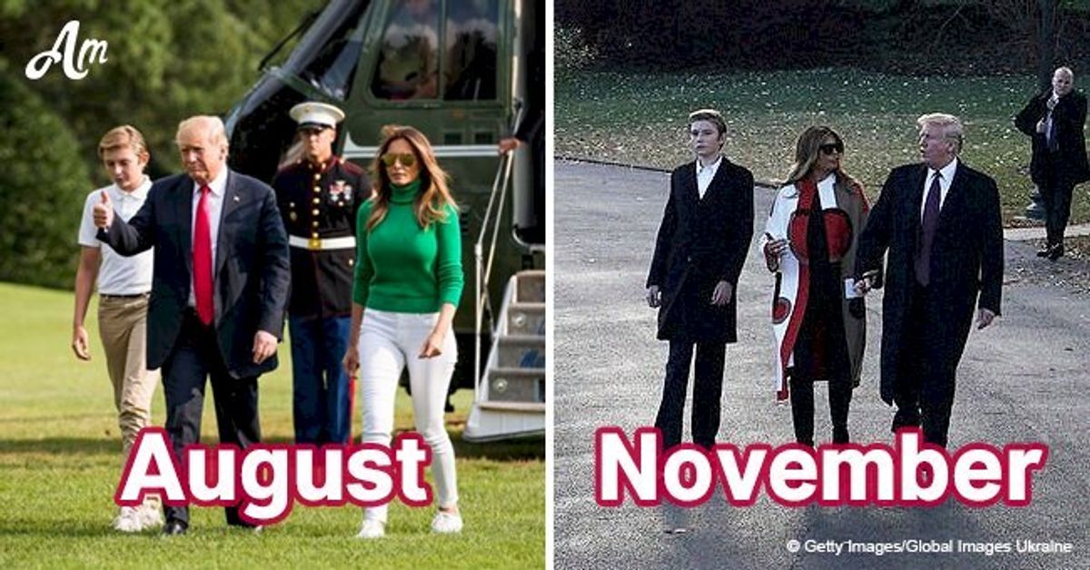 Trump's youngest son Barron seen in public for the first time since August