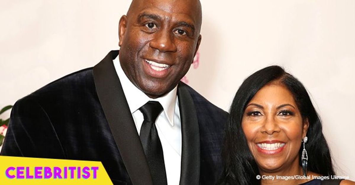 Magic Johnson's wife turns heads in figure-hugging yellow dress with ...
