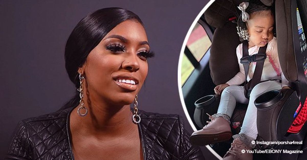 Porsha Williams' 17-Month-Old Daughter Pilar Sleeps Peacefully in Car ...