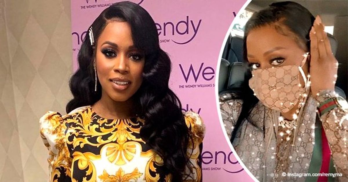 Remy Ma Dons Matching Gucci Ensemble from Her Crop Top & Mask to Her ...