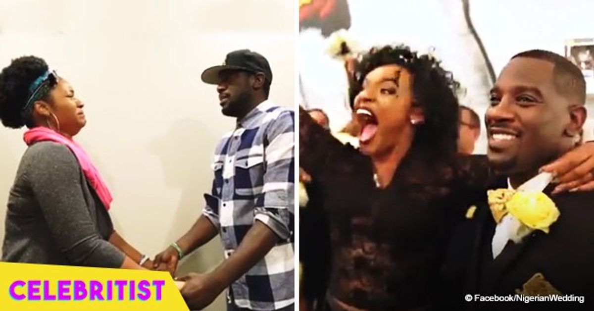 This man surprised his girlfriend with an engagement and a wedding on ...