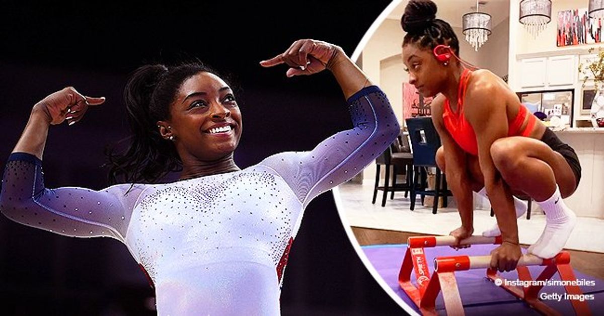 Simone Biles Shares Workout Video Showing Strong Body Amid Quarantine