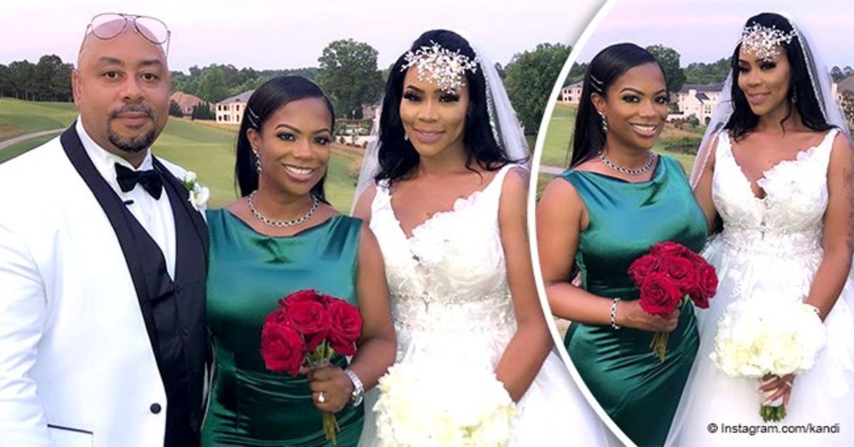 Kandi Burruss Stuns in Emerald Dress during Deelishis and Raymond ...