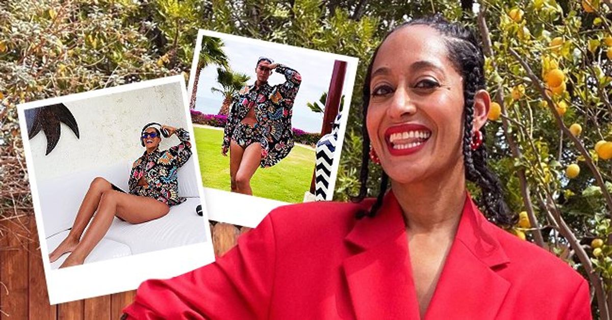 Tracee Ellis Ross Displays Her Toned Body in Floral Top & Matching ...