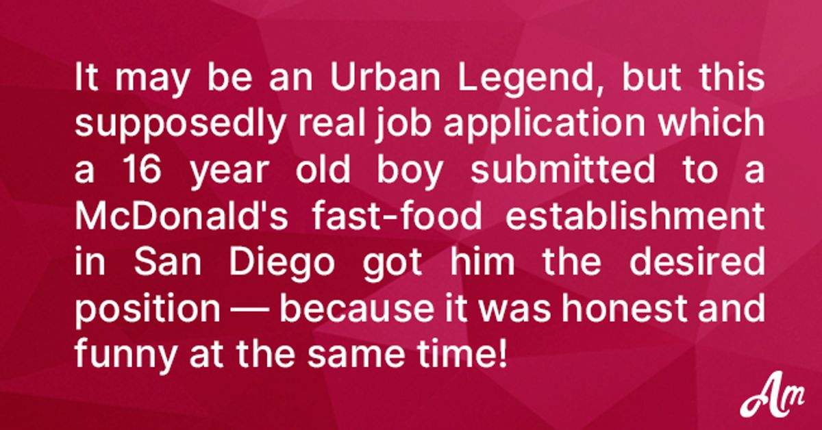 Teenager Gets the Job after Sending in Funny Employment Application