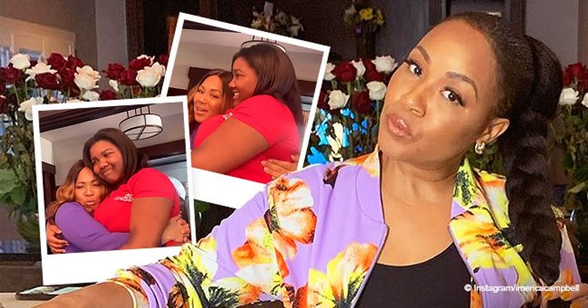Erica Campbell's 15-Year-Old Daughter Krista Sits on Mom's Lap and Hugs ...