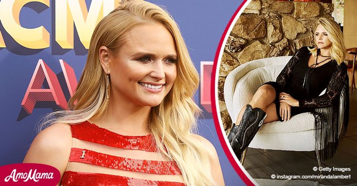Check Out Miranda Lambert in This Gorgeous Black Fringed Mini Dress and ...