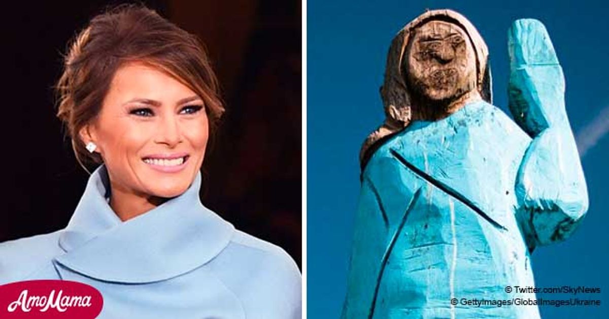 Melania Trump Statue Made of Wood Placed in Her Homeland Slovenia