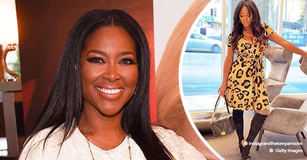 Kenya Moore's Printed Yellow Dress Is So Chic — See Her New Photo