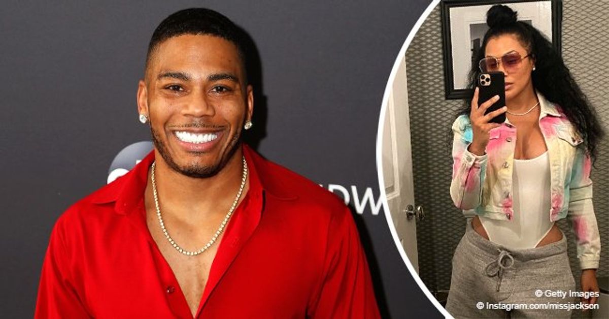 Nelly's Girlfriend Shantel Exposes White Swimsuit underneath a Colorful ...