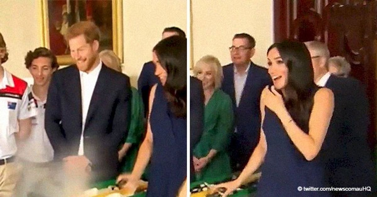 Meghan Markle shuddered with fear from a loud bang, but her reaction ...