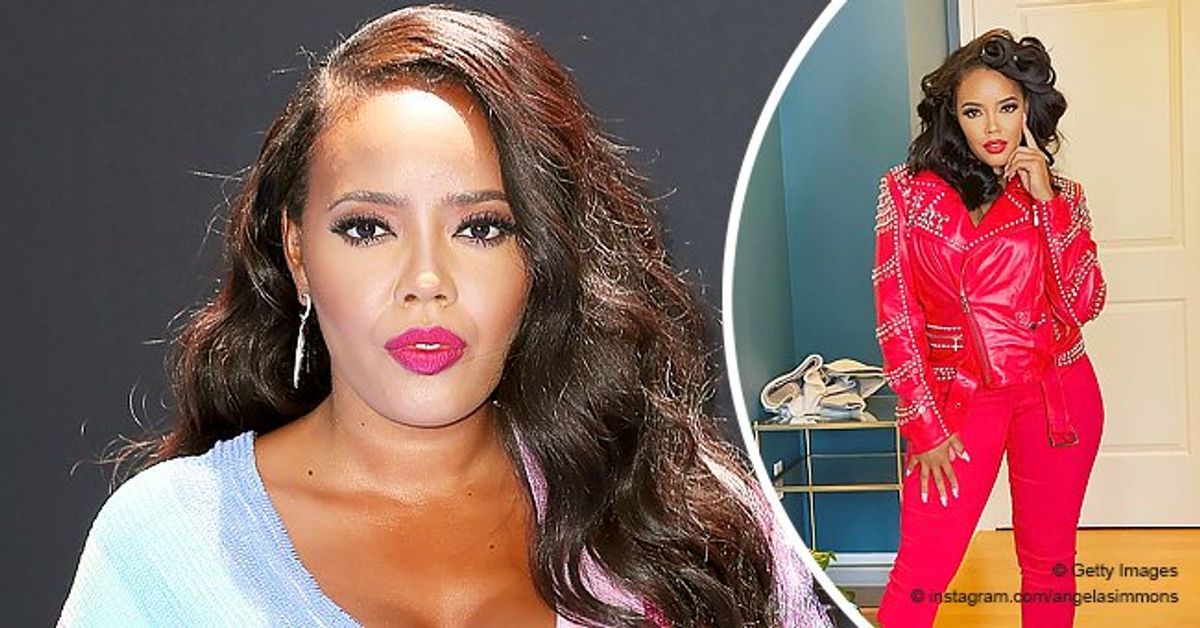 Check Out Angela Simmons' Slim Legs as She Poses in Pink Pants with ...