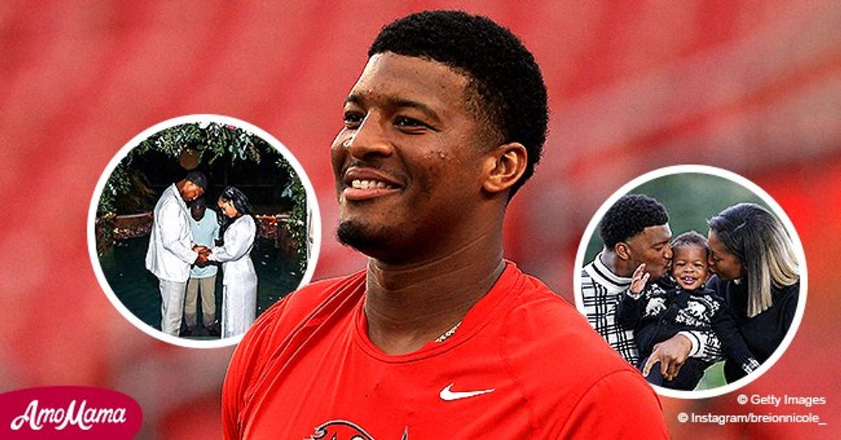 Jameis Winston Married Wife Breion Allen at Home — Meet Their Toddler ...