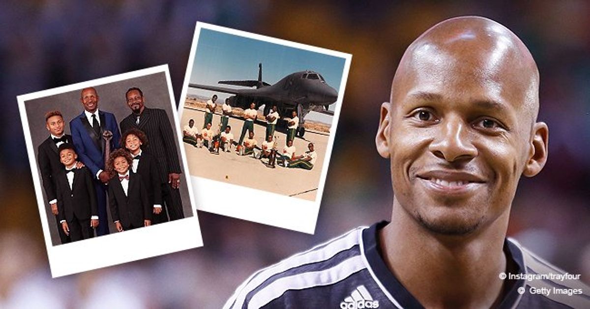 Ray Allen Shared a Touching Family Photo on Veterans Day Posing with ...