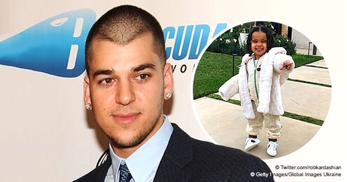 Rob Kardashian shares photo of 2-year-old daughter Dream rocking white ...