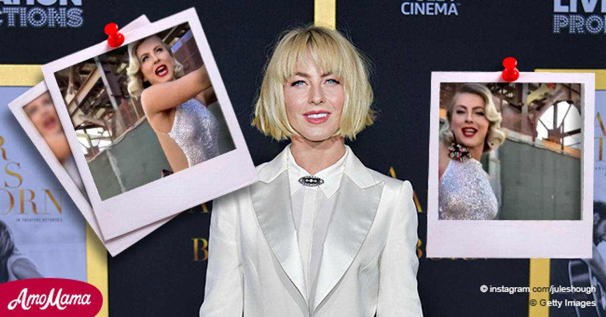 Julianne Hough Dazzles in Sparkly Dress While Shooting NBC Holiday ...