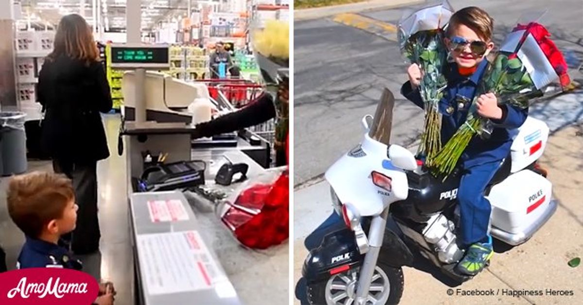 Video of boy buying roses with his own money for special deliveries has ...