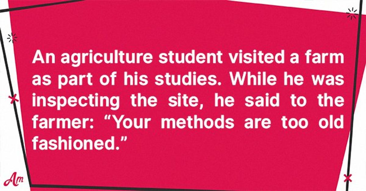 Daily Joke: An Agriculture Student Visited a Farm for Academic Purposes