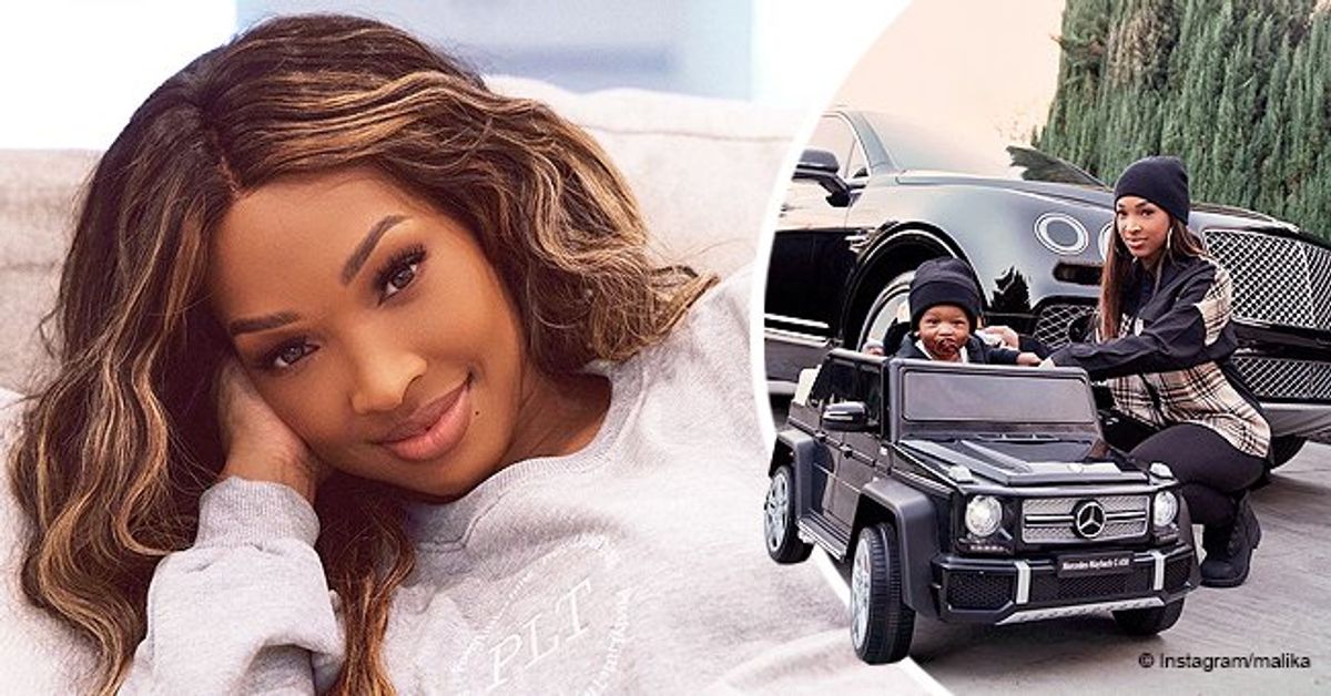 Check Out Malika Haqq Posing with Her Look-Alike Son Ace in Front of ...