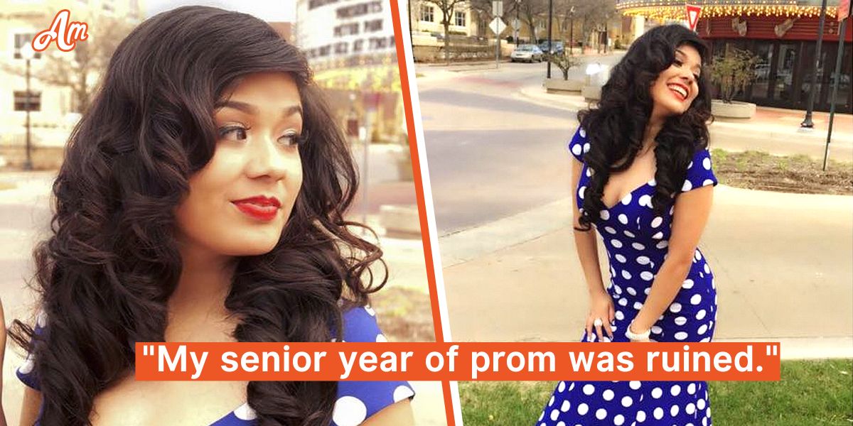 Girl Kicked Out of Prom for Her Polka Dot Dress Cries Alone in School ...