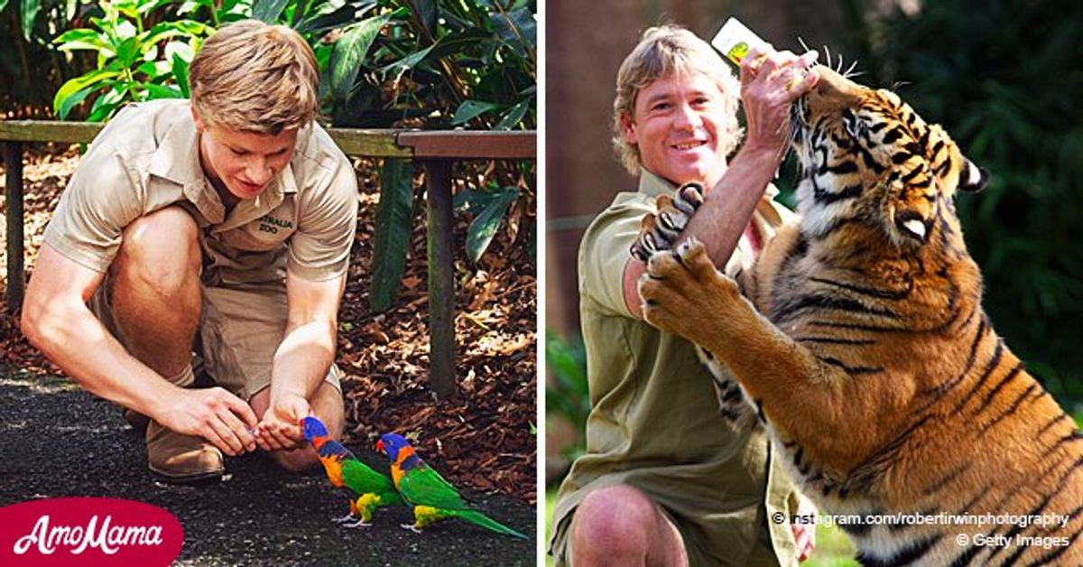 Robert Irwin Poses in Cute Photos Feeding Parrots — Does He Look like ...