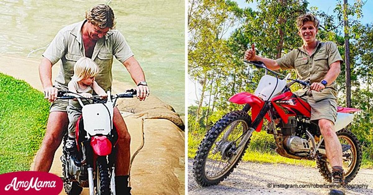 Robert Irwin Reminisces Riding Motorbike with Late Dad Steve with a ...