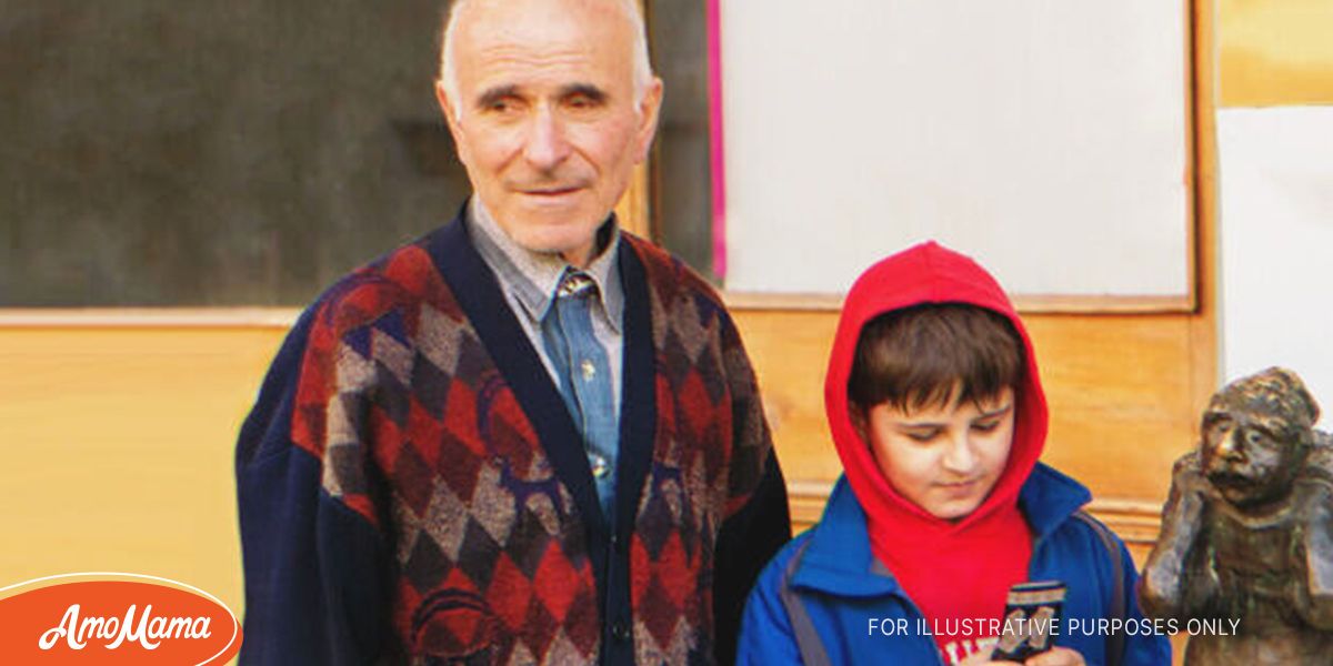 On Father's Day, Boy from Rich Family Comes to School with 64-Year-Old ...