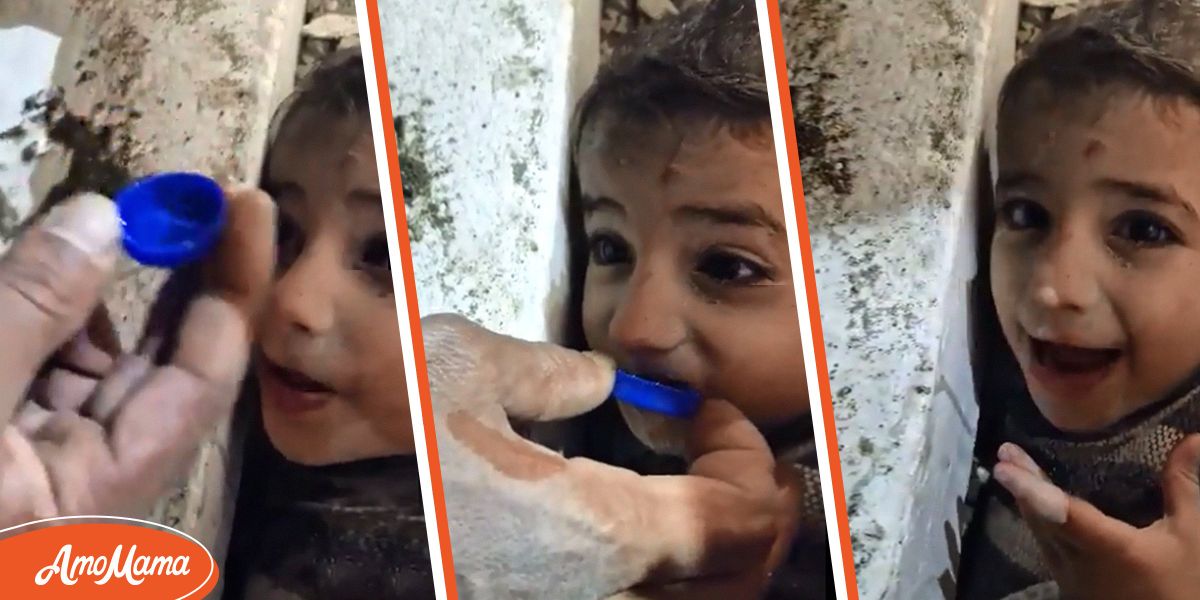 Little Boy Trapped 45 Hours Under Rubble Sips Water From Bottle Cap ...
