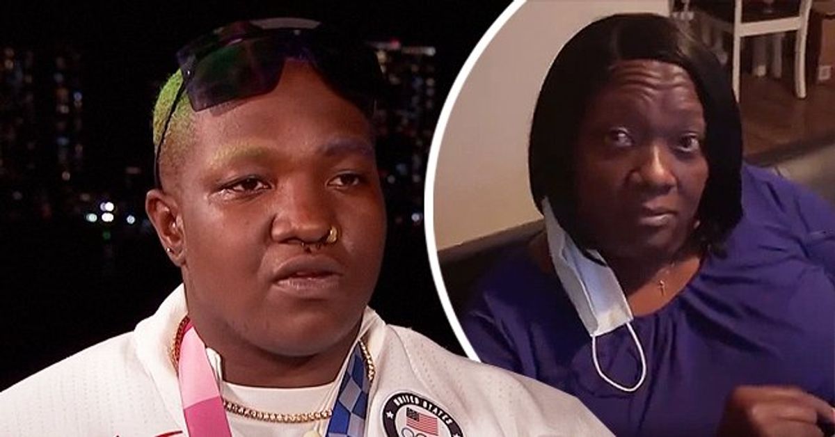 Olympic Medalist Raven Saunders’ Mom Dies Days after Her Daughter’s Win ...