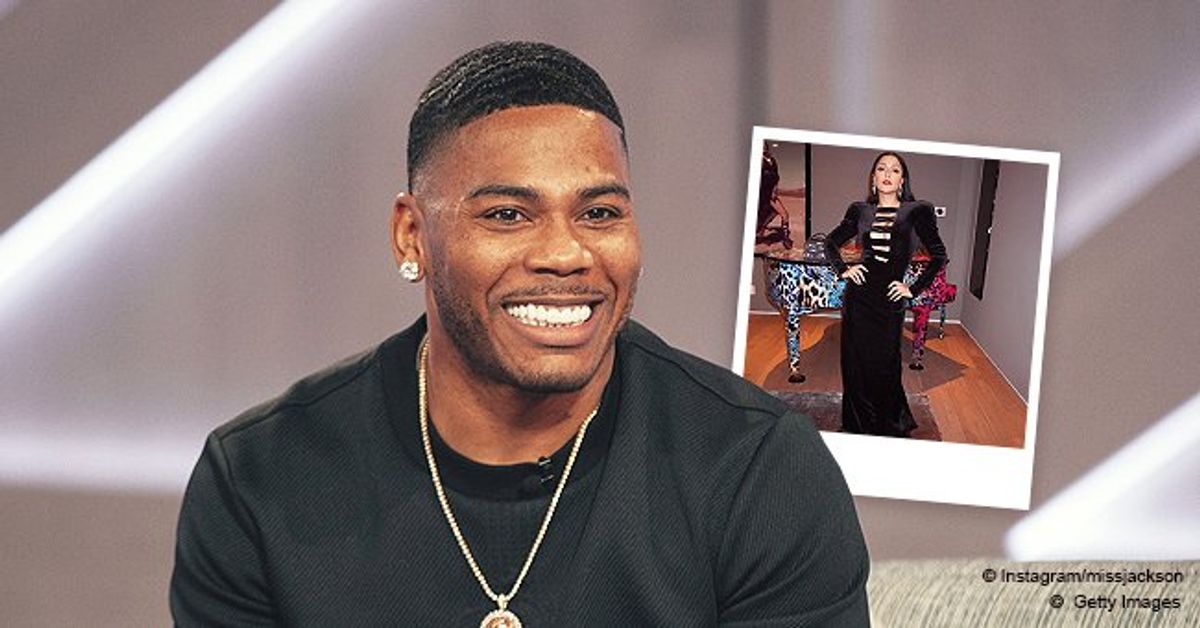 Shantel Jackson Pours Hourglass Figure Into a Long & Tight Black Dress ...