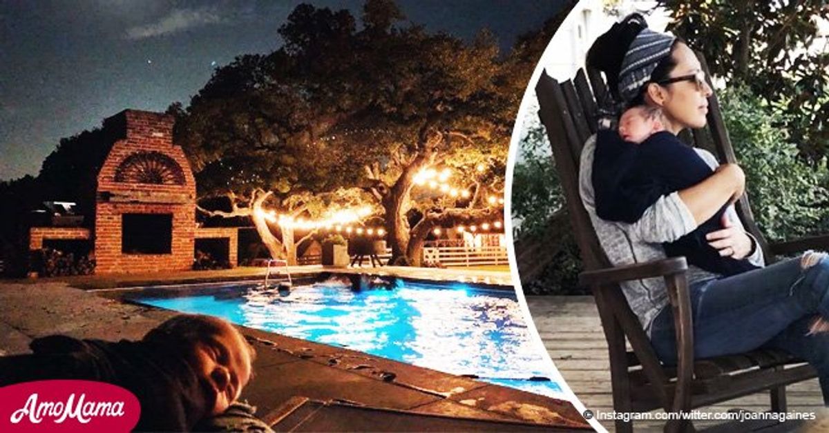 Joanna Gaines enjoys a lazy summer night with her baby Crew