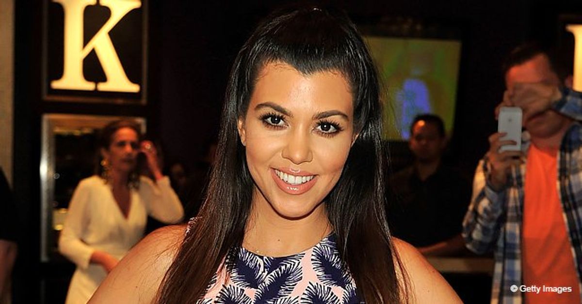 Kourtney Kardashian Flaunts Toned Body In Skimpy Velour Bikini Posing