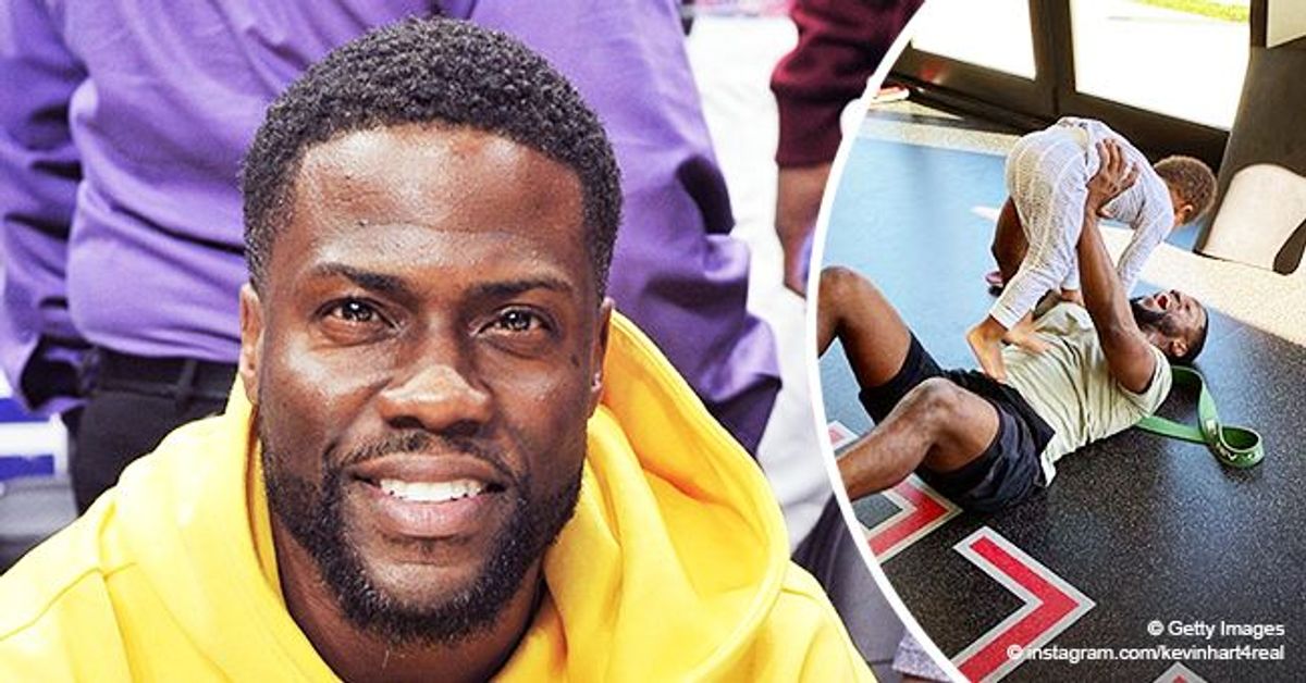 Kevin Hart Laughs and Plays with His Son Kenzo in a Cute Photo