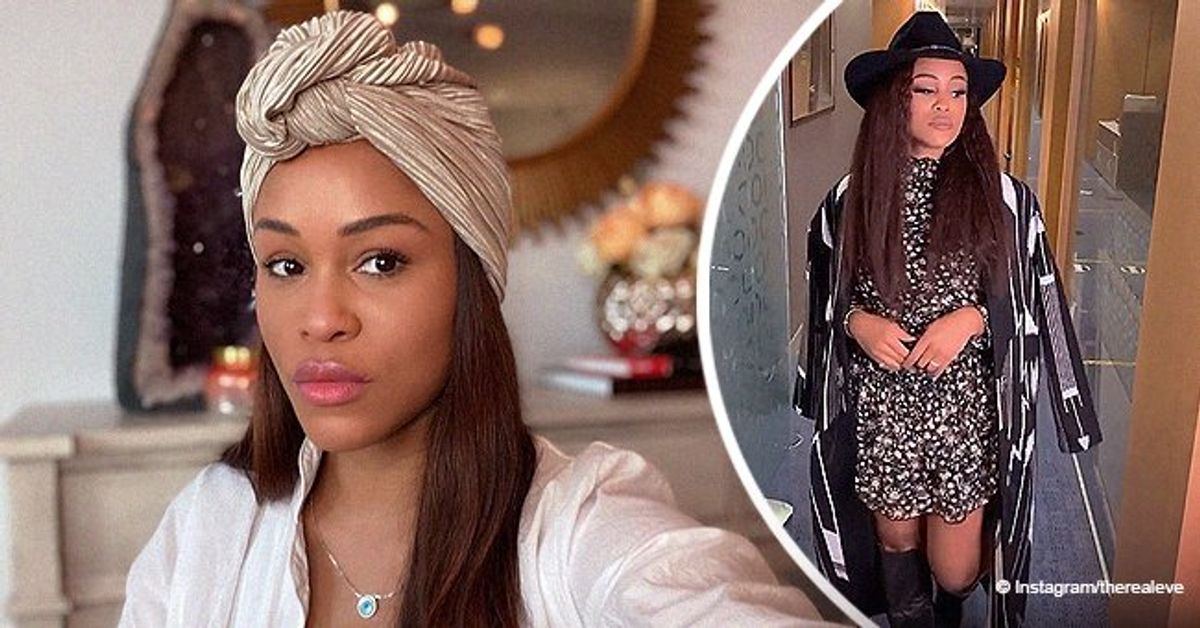 Eve Looks like a Fashion Icon Dressed in Floral Dress, Long Coat with a ...